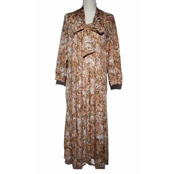 Vintage | Dresses | Vintage 97s Floral House Dress Zip Front And Neck ...